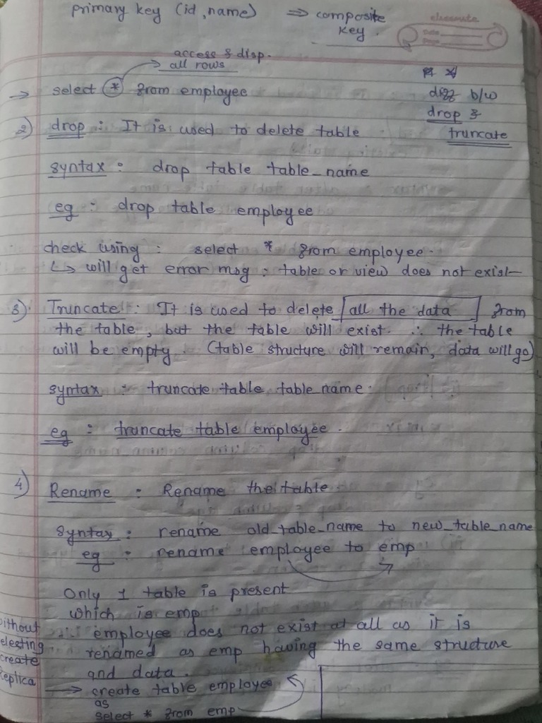 Dbms Notes Pdf Data Management Cybernetics 