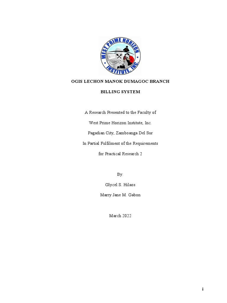 Group 3 Billing System | PDF | Invoice | Databases