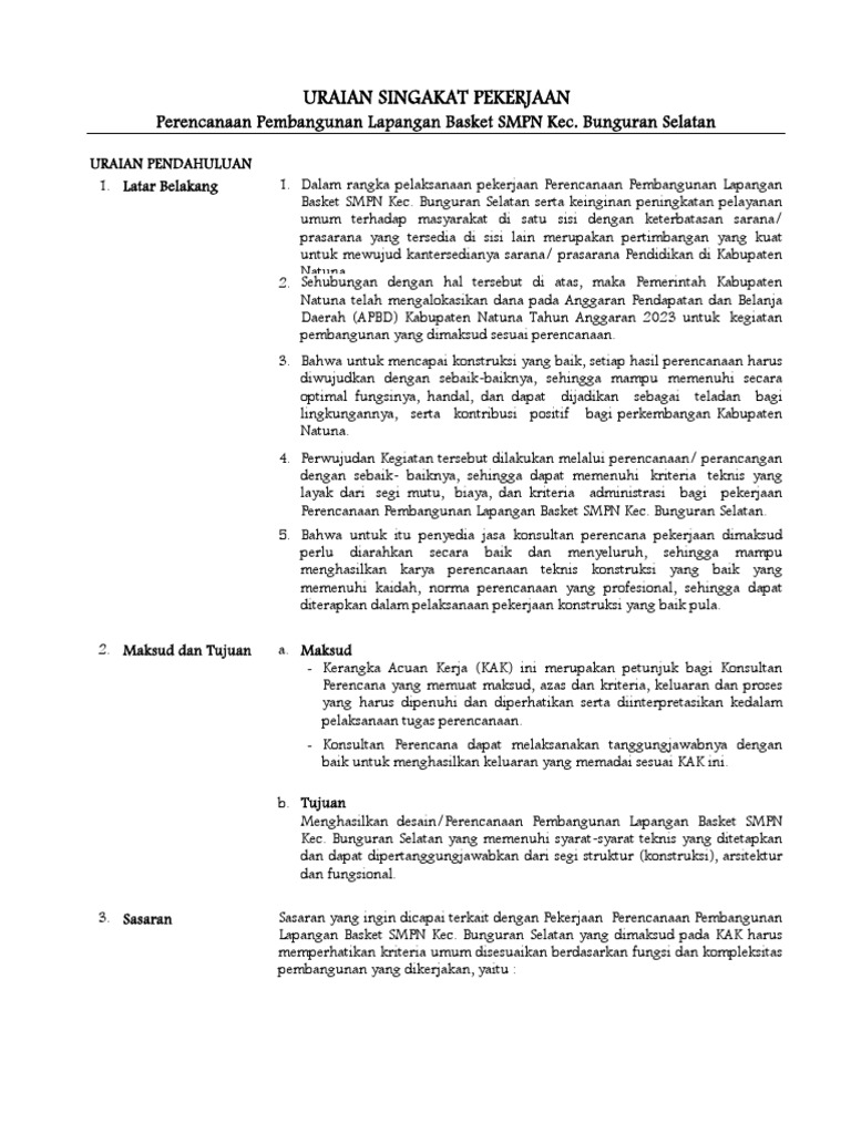 Uraian Singkat | PDF