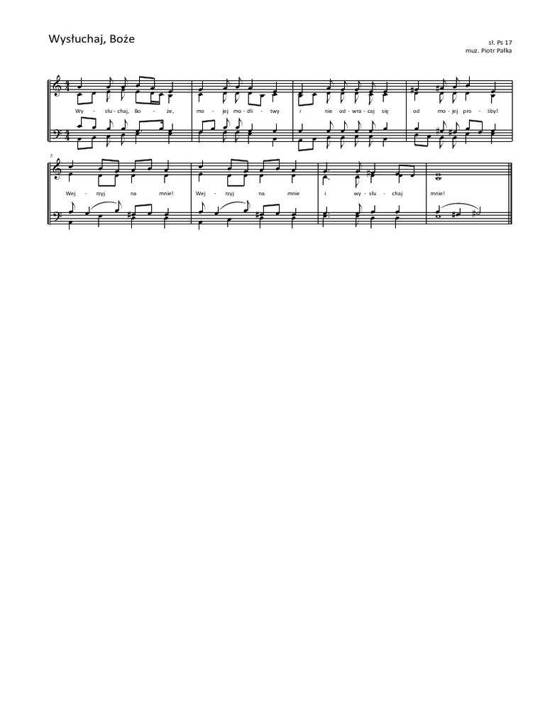 Exaudi Deus - Wysłuchaj Boże | PDF