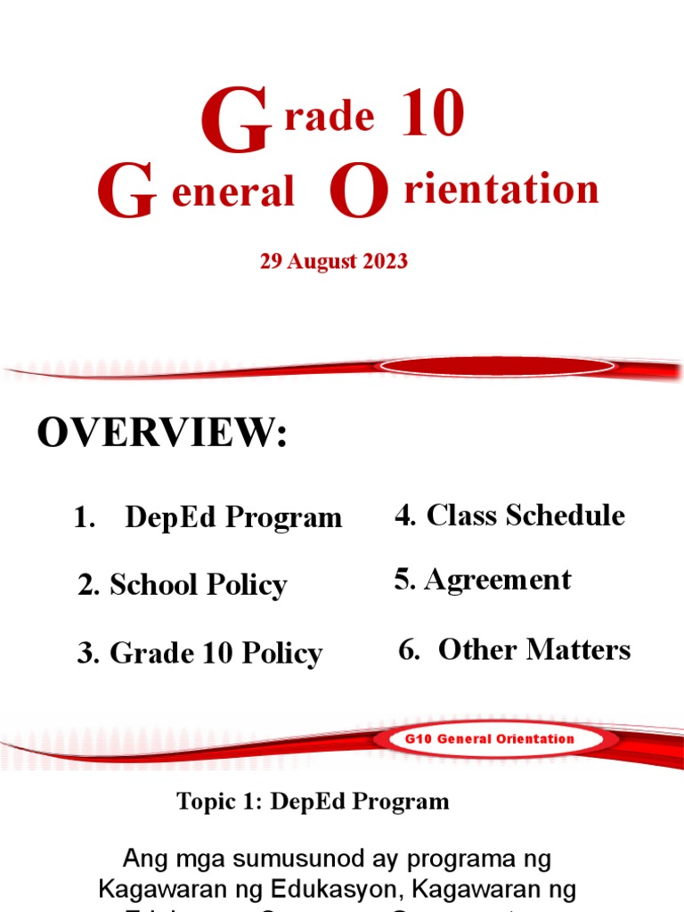 G10 General Orientation | PDF | Dress | Trousers