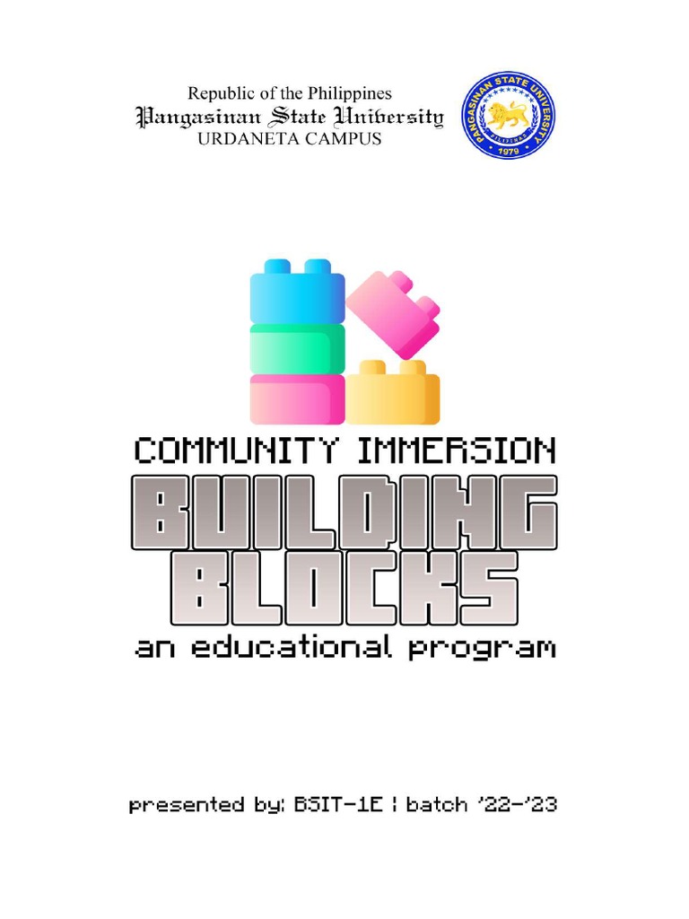 Building Blocks Front Page | PDF