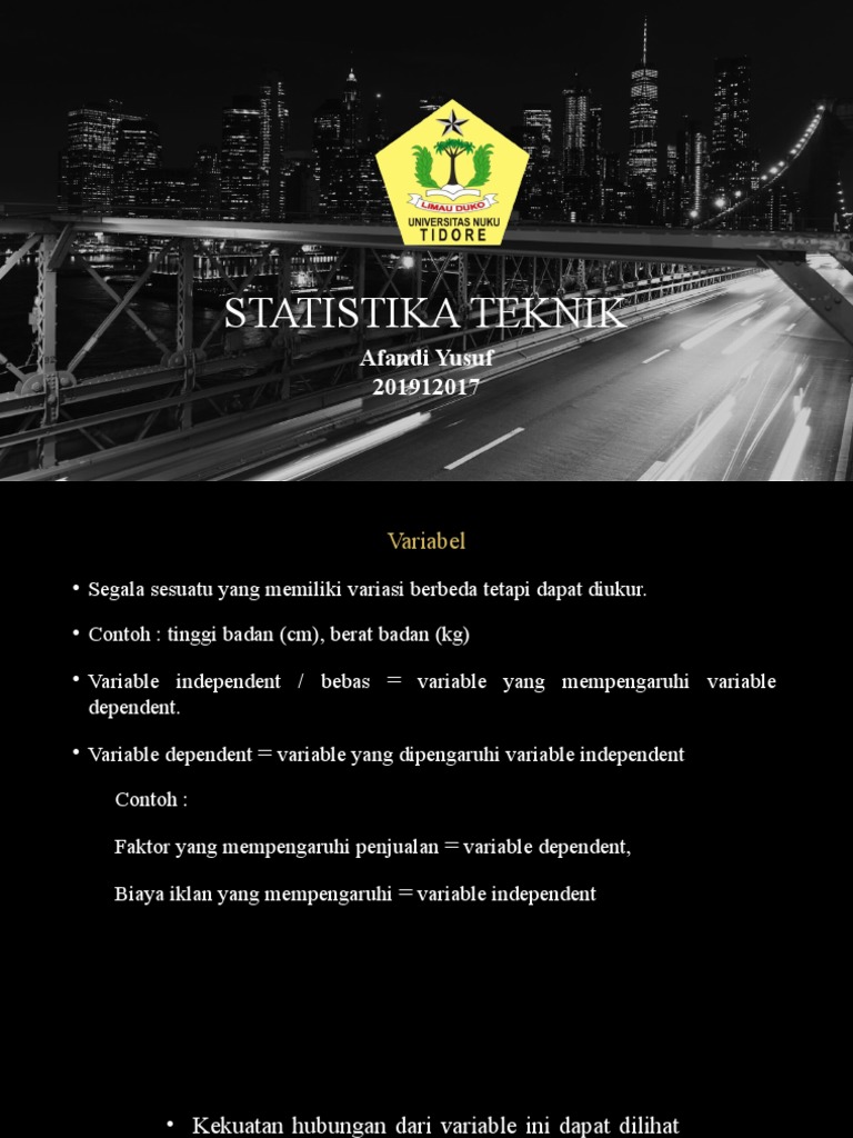Statistik Teknik Andii | PDF