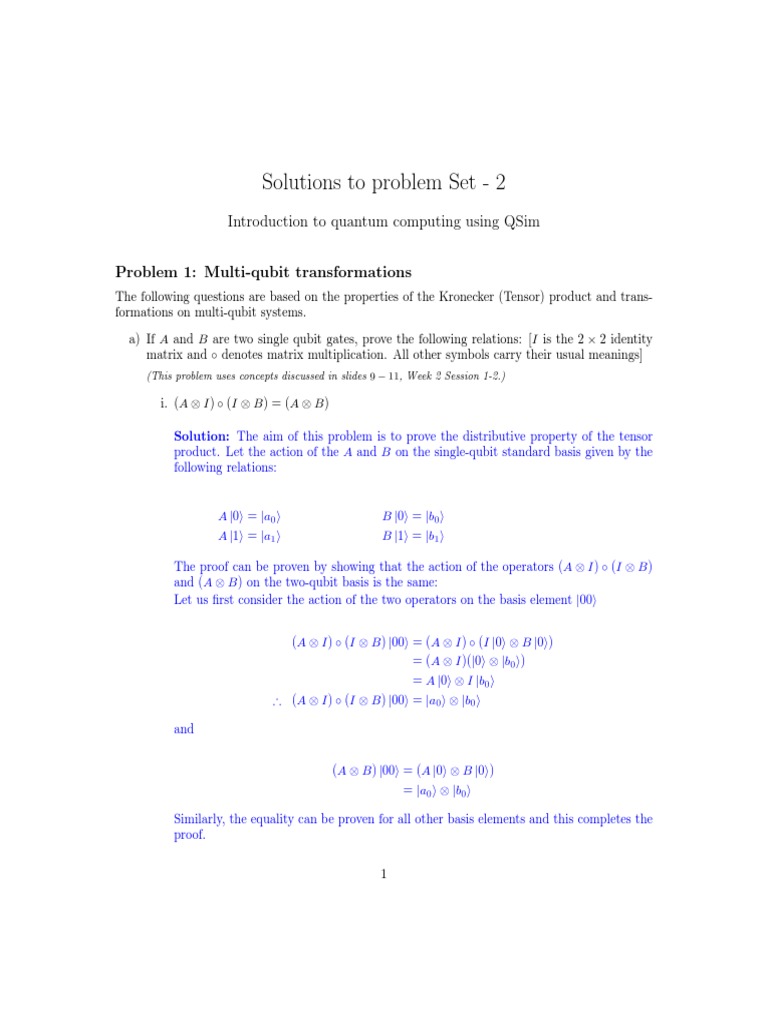 Solutions 2 | PDF | Linear Algebra | Applied Mathematics