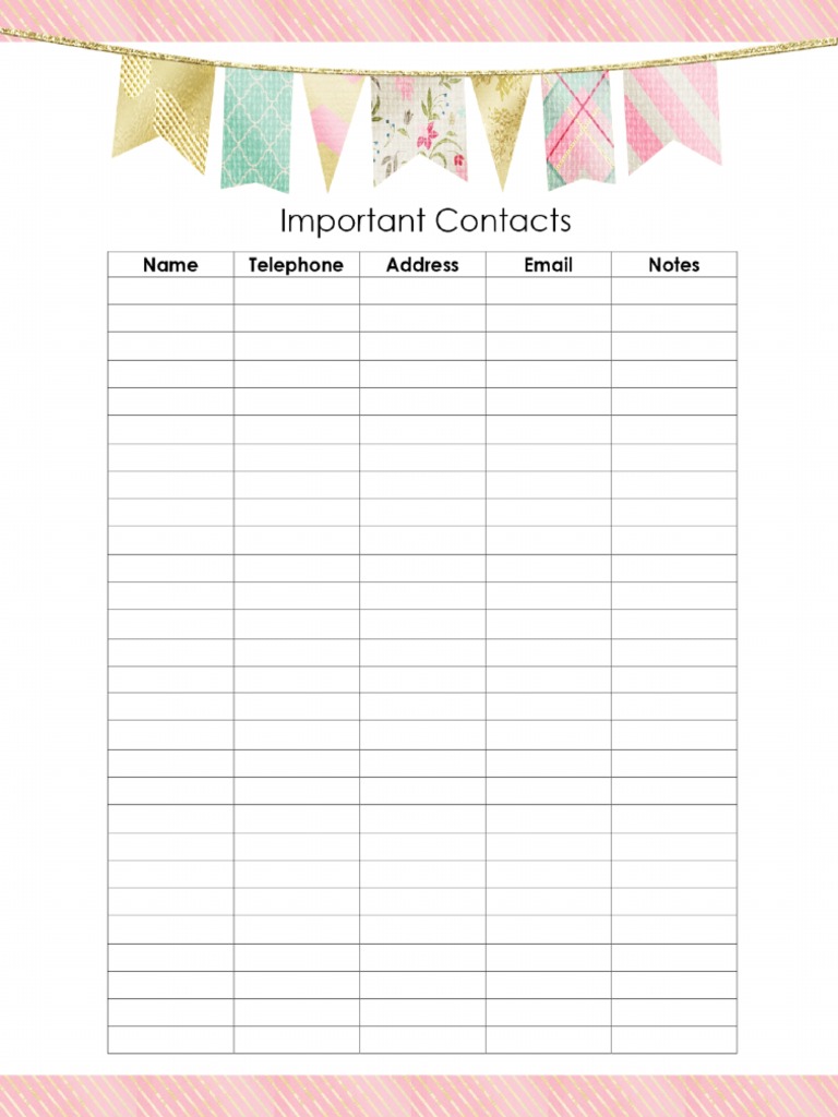 Important Contacts 2 | PDF