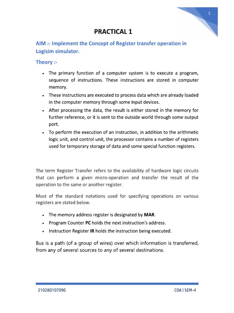 Register Transfer | PDF