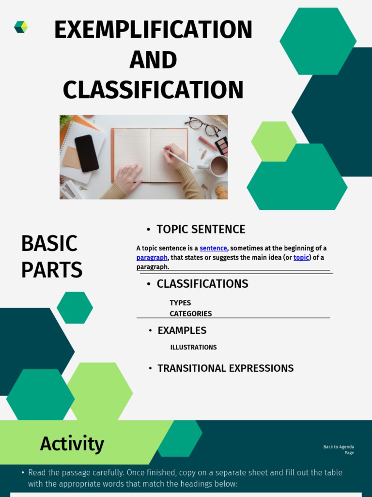 Exemplification and Classification Guide | PDF | Language Arts ...