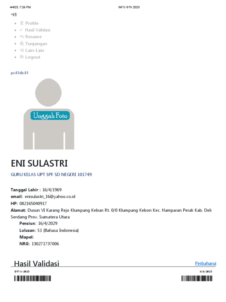 INFO GTK 2023 Eni Sulastri | PDF