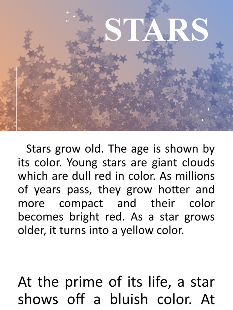 Color Changes in Young Stars | PDF | Language Arts & Discipline