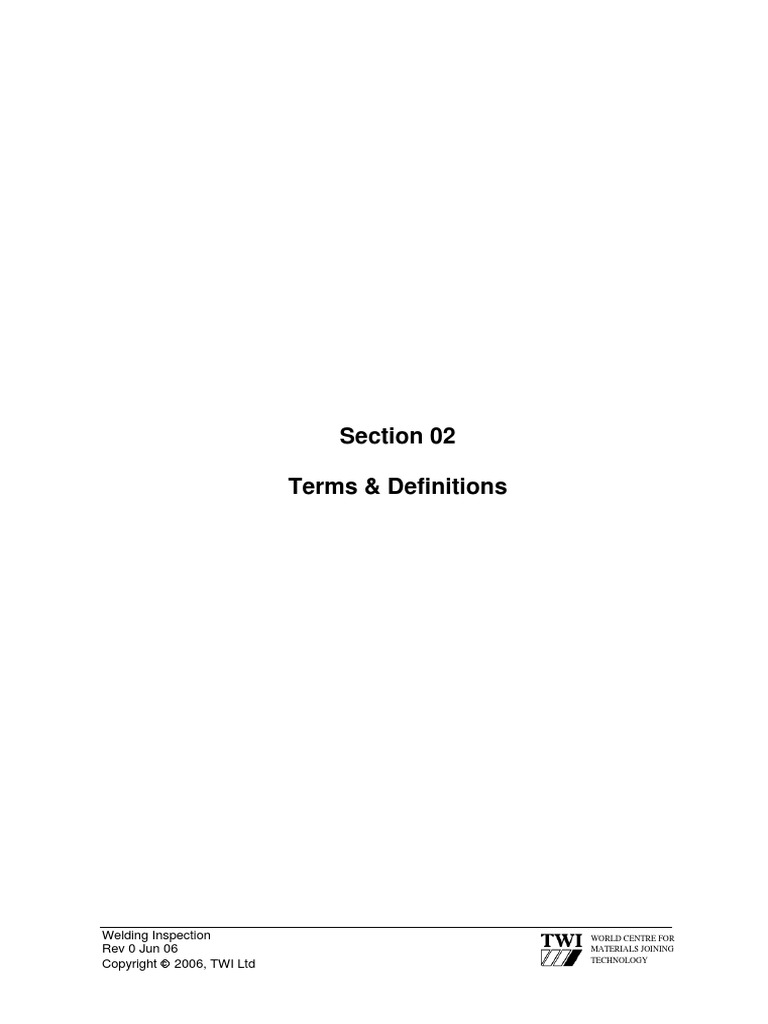 Terminologies of Welds | PDF | Welding | Construction