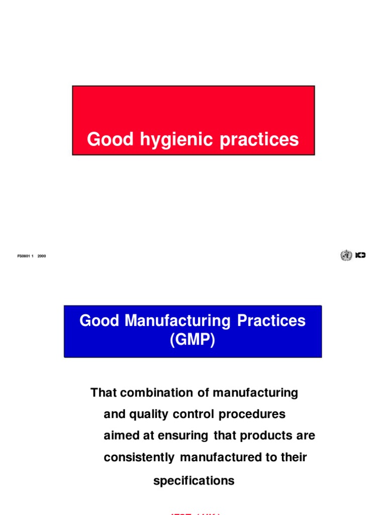 Good Hygienic Practices | Download Free PDF | Food Safety | Hygiene