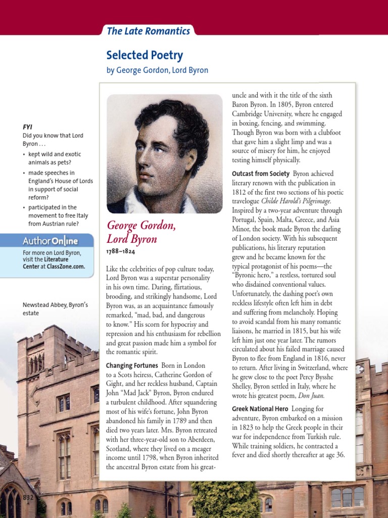 Byron Poetry | PDF | Lord Byron | Poetry