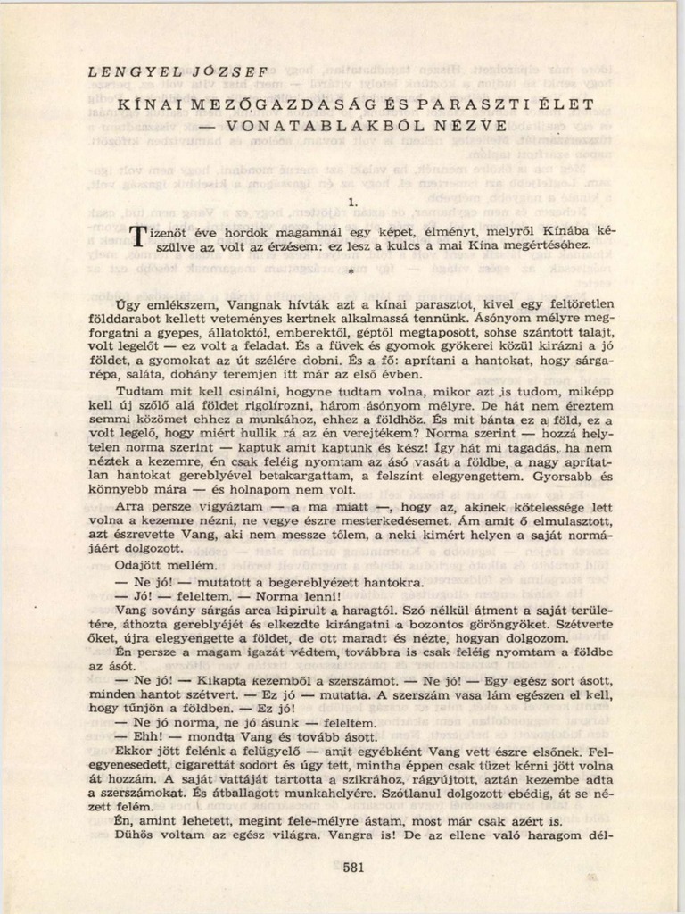 Kortárs 1962. 4. Szám - Lengyel József Kínai Útinaplója | PDF