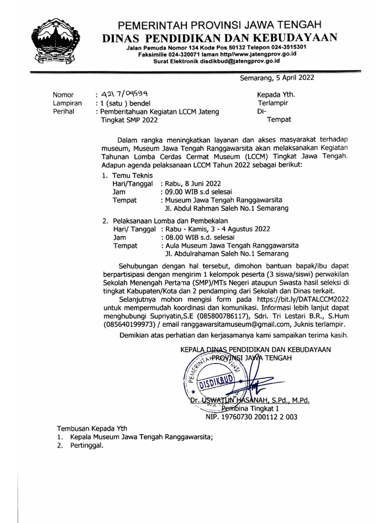 0 - Mekanisme Dan Kisi-Kisi LCC | PDF