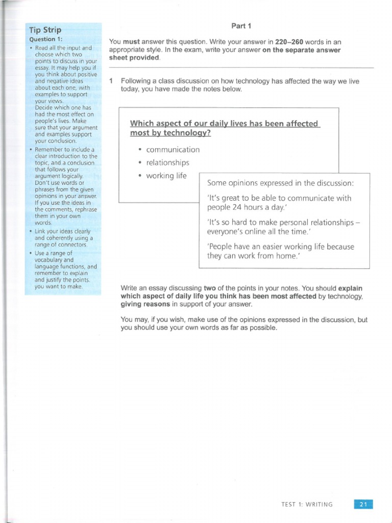 Homework - Writing Test 1 | PDF