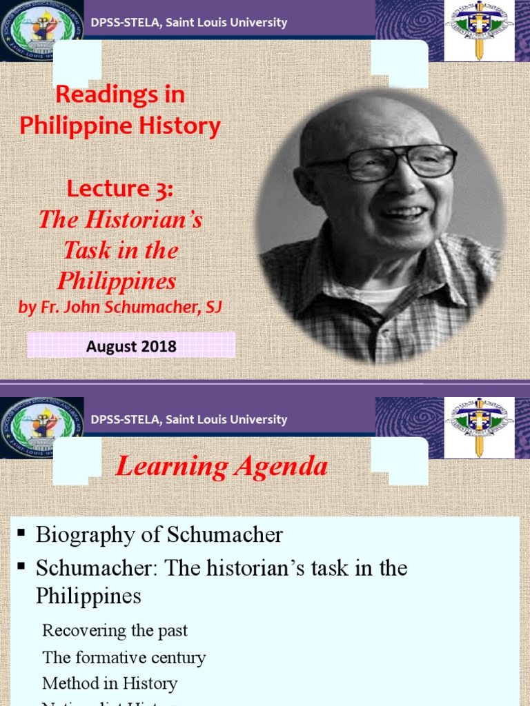 MODULE 1 UNIT 1 SUPPLEMENT - Schumacher - The Historian's Task in The Philippinesc | PDF ...