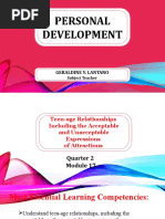 PerDev Personal Relationships | PDF | Family | Interpersonal Relationships