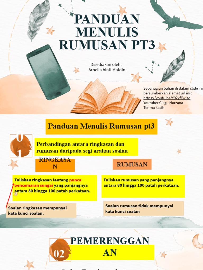 Panduan Menulis Rumusan PT3 | PDF