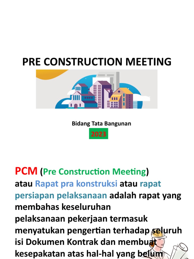 Pre Construction Meeting Pdf