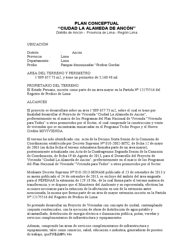 Plan Conceptual - Modificado | PDF | Economias