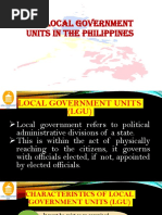 Local Government Units: Roles Explained | PDF | Law