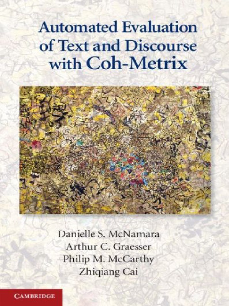 McNamara D.S., Graesser A.C., McCarthy P.M., Cai Z. - Automated Evaluation of Text and Discourse ...