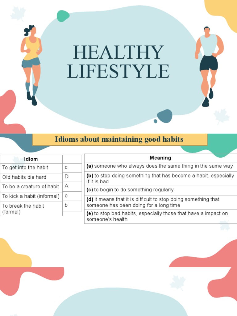 Lesson 6 Healthy Lifestyle Pdf