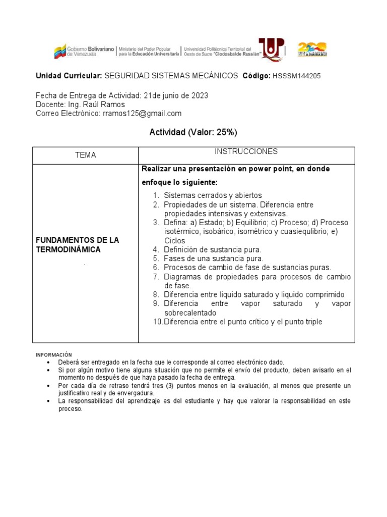 Tarea # 1 Seg Sis Mec | PDF
