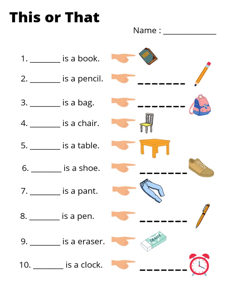 This or That Exercise | PDF