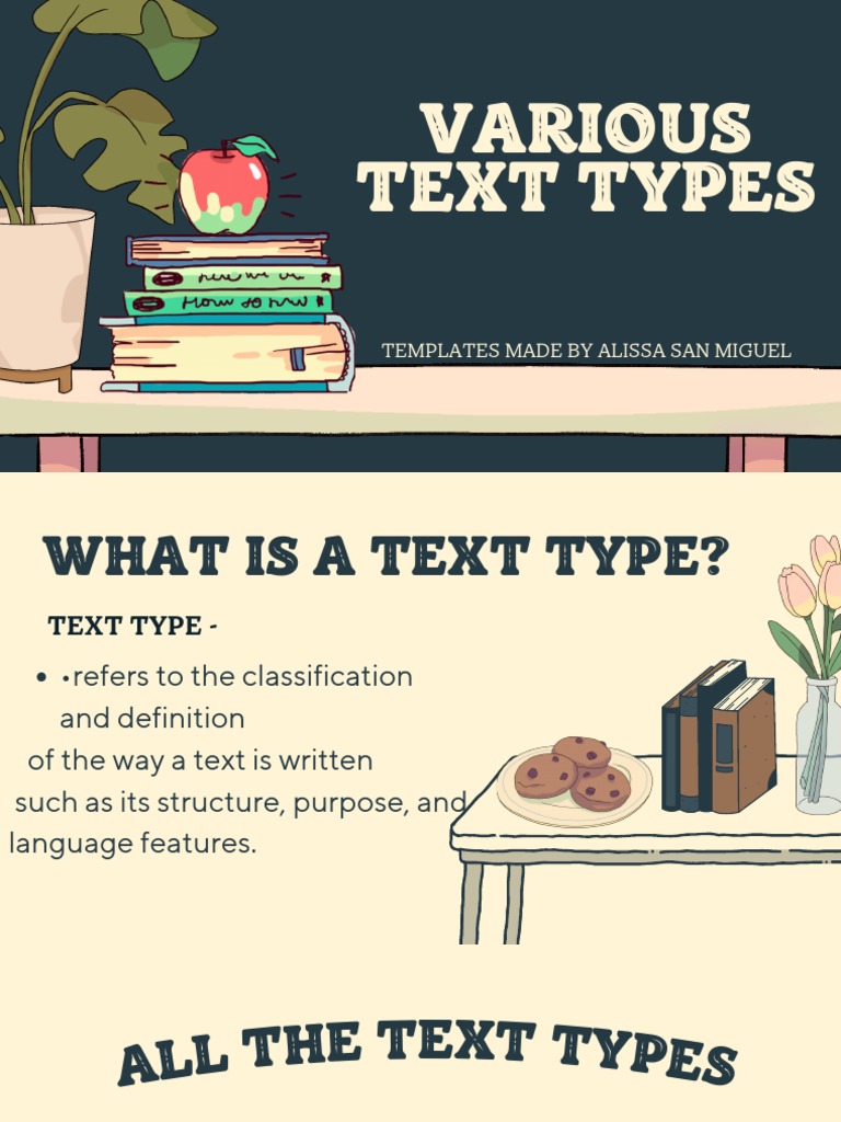Various Different Text Types | PDF | Cognition | Cognitive Science