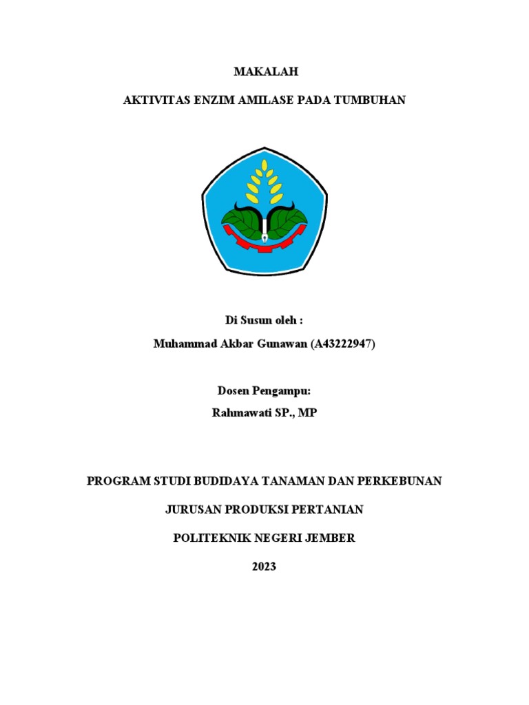 Makalah Fistum Enzim | PDF