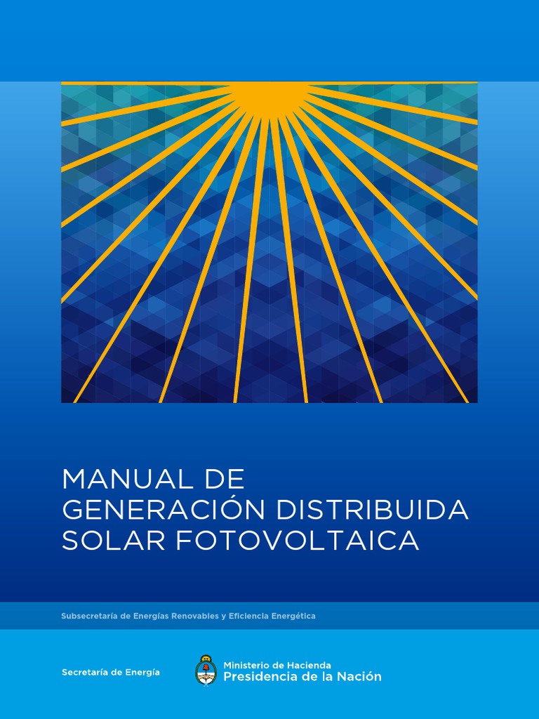 Manual de Generación Solar Fotovoltaica | PDF | Fotovoltaica | Panel solar