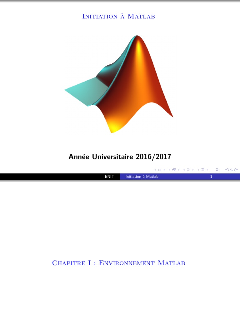 Slides Matlab | PDF | Matrice (Mathématiques) | MATLAB Slides Matlab | PDF | Matrice (Mathématiques) | MATLAB