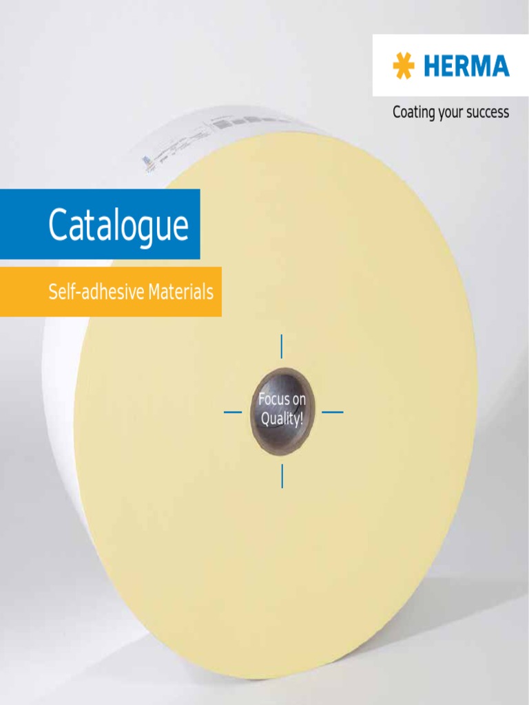 HERMA Self Adhesive Material Catalogue 2021 | PDF | Paper | Adhesive