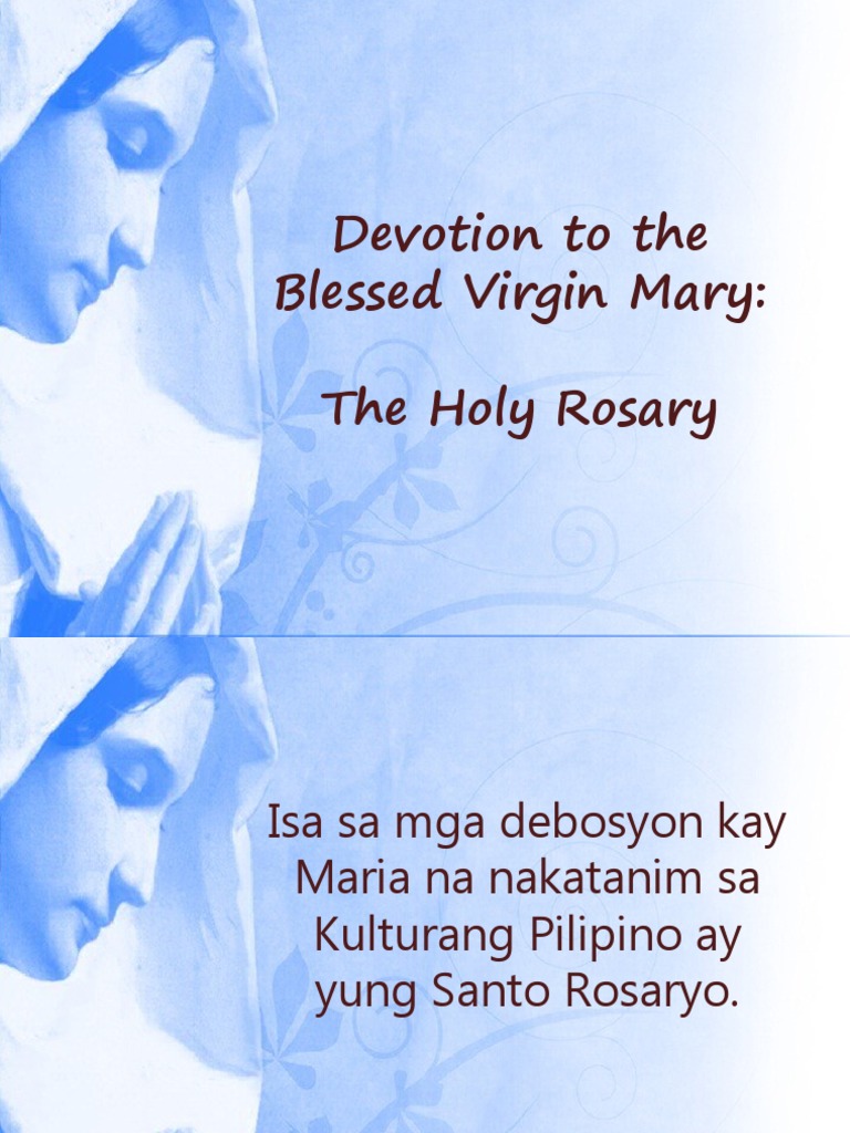 Devotion To The Blessed Virgin Mary Pdf