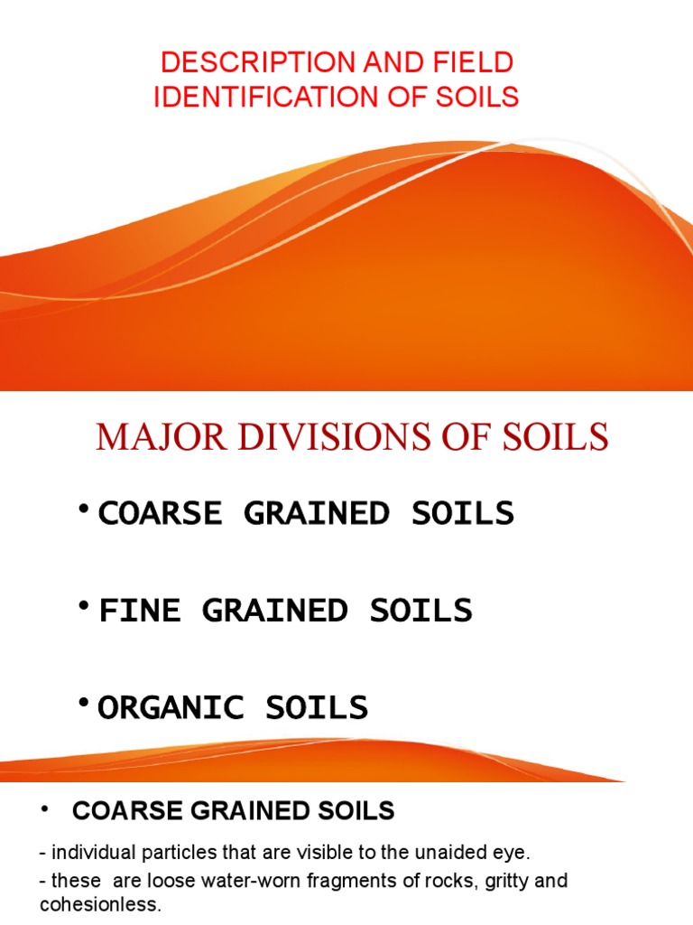 Description and Field Identification of Soils | PDF