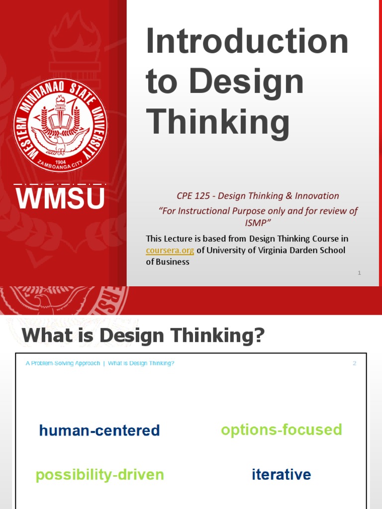 Topic-1-Introduction-to-Design-Thinking | PDF