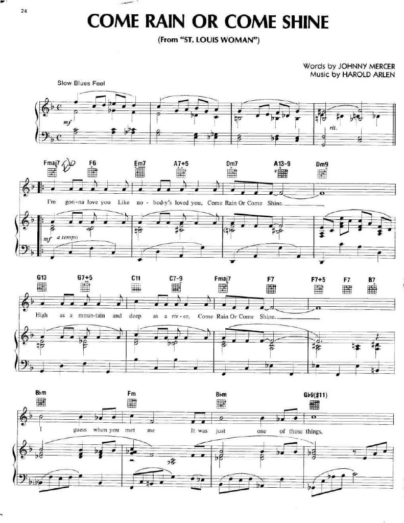 Come Rain or Come Shine | PDF