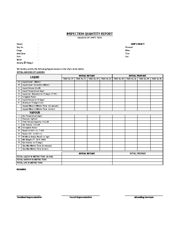 Ullage LPGC PG2 | PDF | Gases | Density