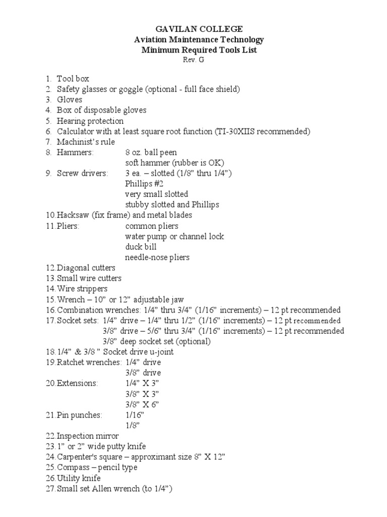 AMTTool List | PDF | Home & Garden | Technology & Engineering