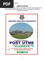 UNILAG JUPEB Practice Questions Answers | PDF