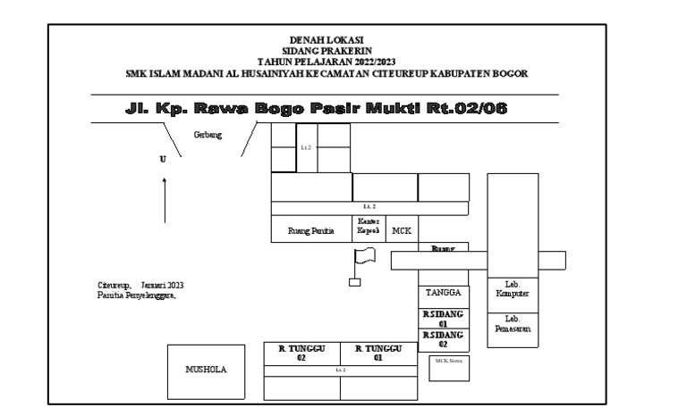 Denah Lokasi Sidang | PDF