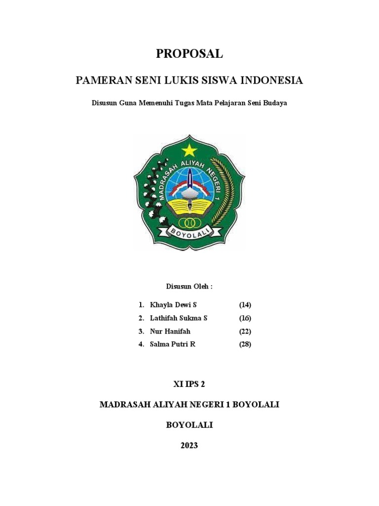 Proposal Seni Budaya | PDF | Seni