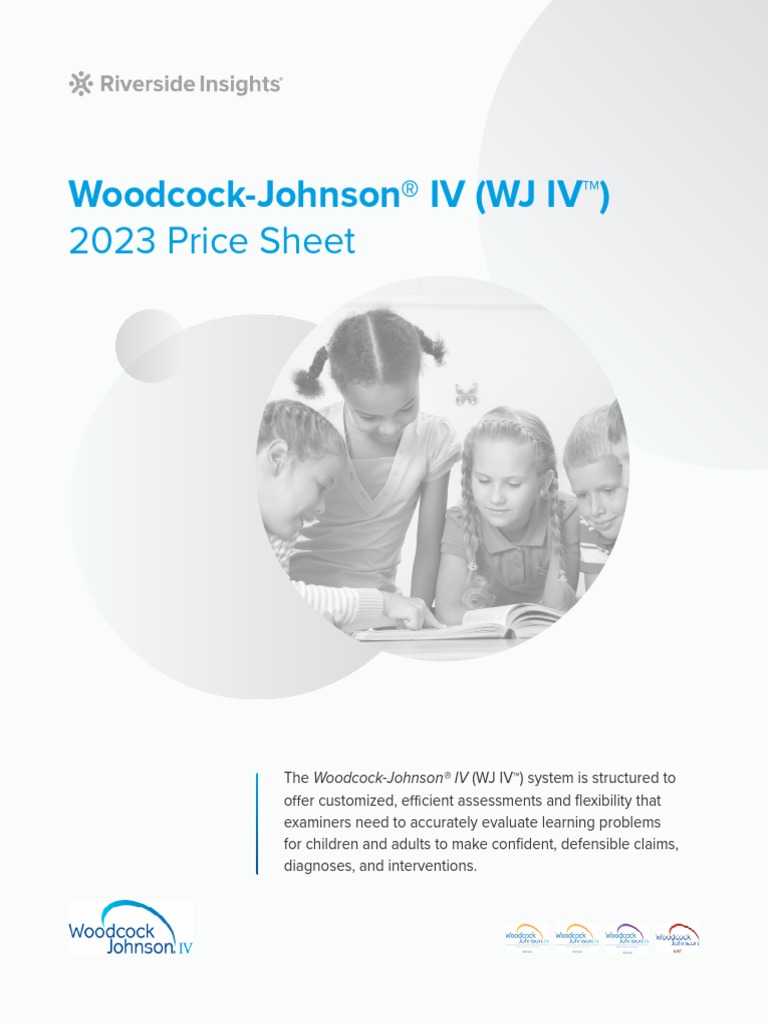 WJ IV Pricing Sell Sheet - 2023 | PDF | Cognition | Neuroscience