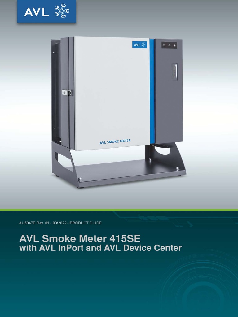 AU5847E AVL Smokemeter415SE PG | PDF | Flow Measurement | Pressure ...