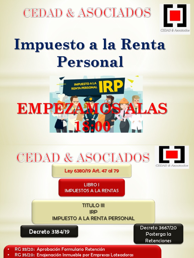 Irp Formularios | PDF | Impuestos | Salario