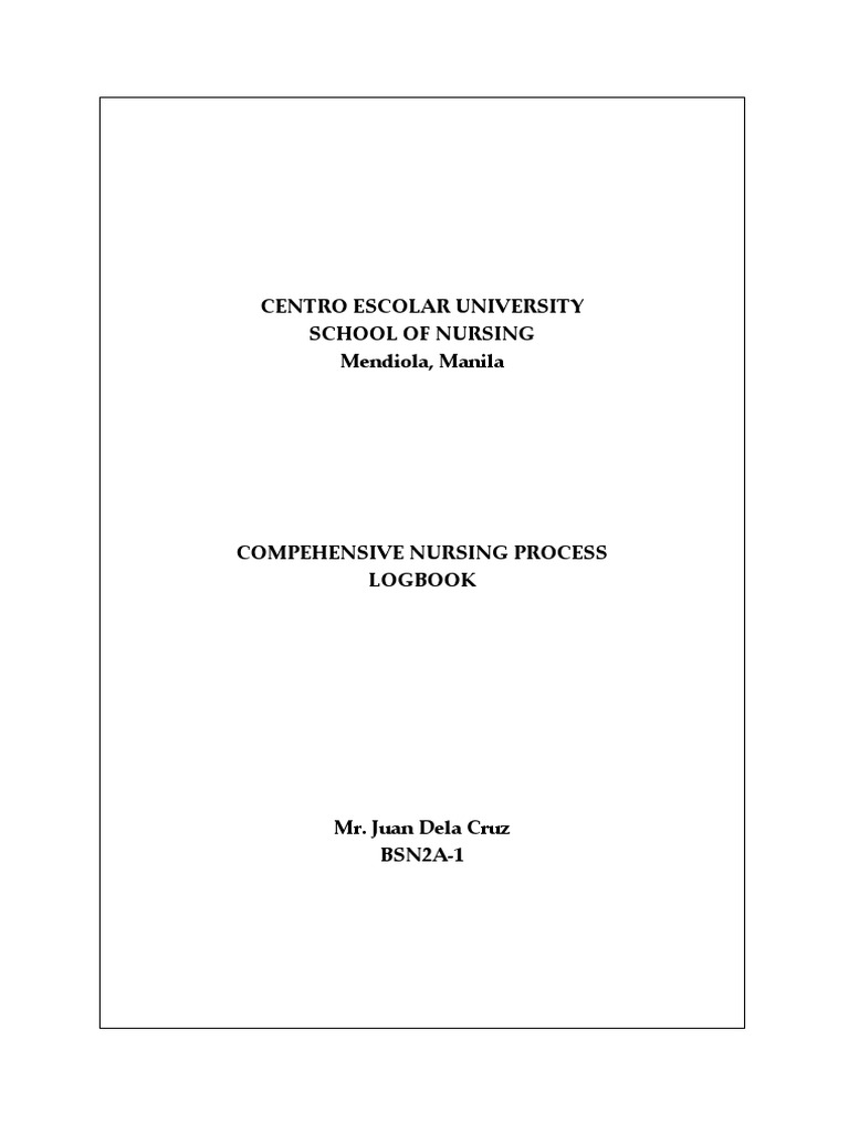 Comprehensive Nursing Process 3D0 | PDF | Medical Diagnosis | Therapy