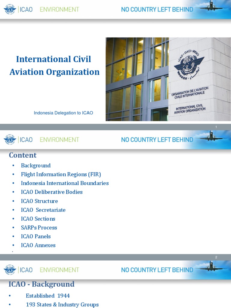 ICAO Presentation | PDF | Aviation | Air Traffic Control
