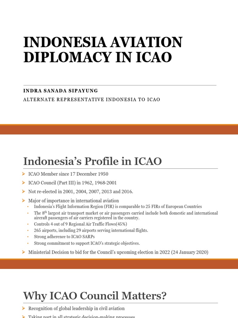 Indonesia Diplomacy in ICAO | PDF | Arab World | International Relations
