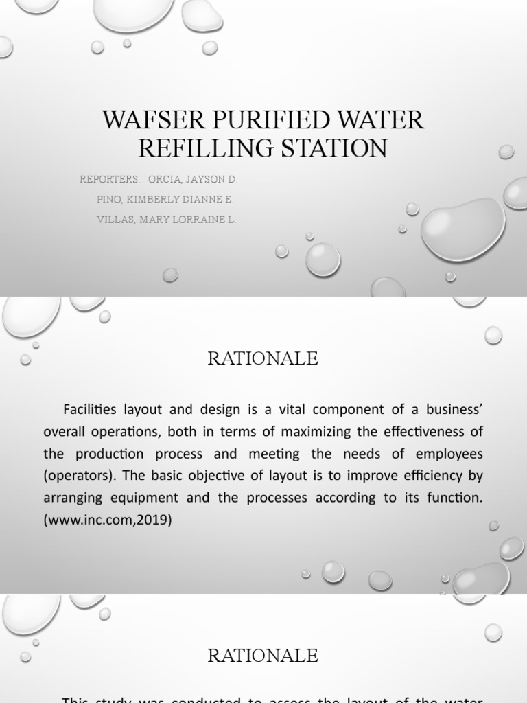 Wafser Refilling Station | PDF | Water | Personal Protective Equipment